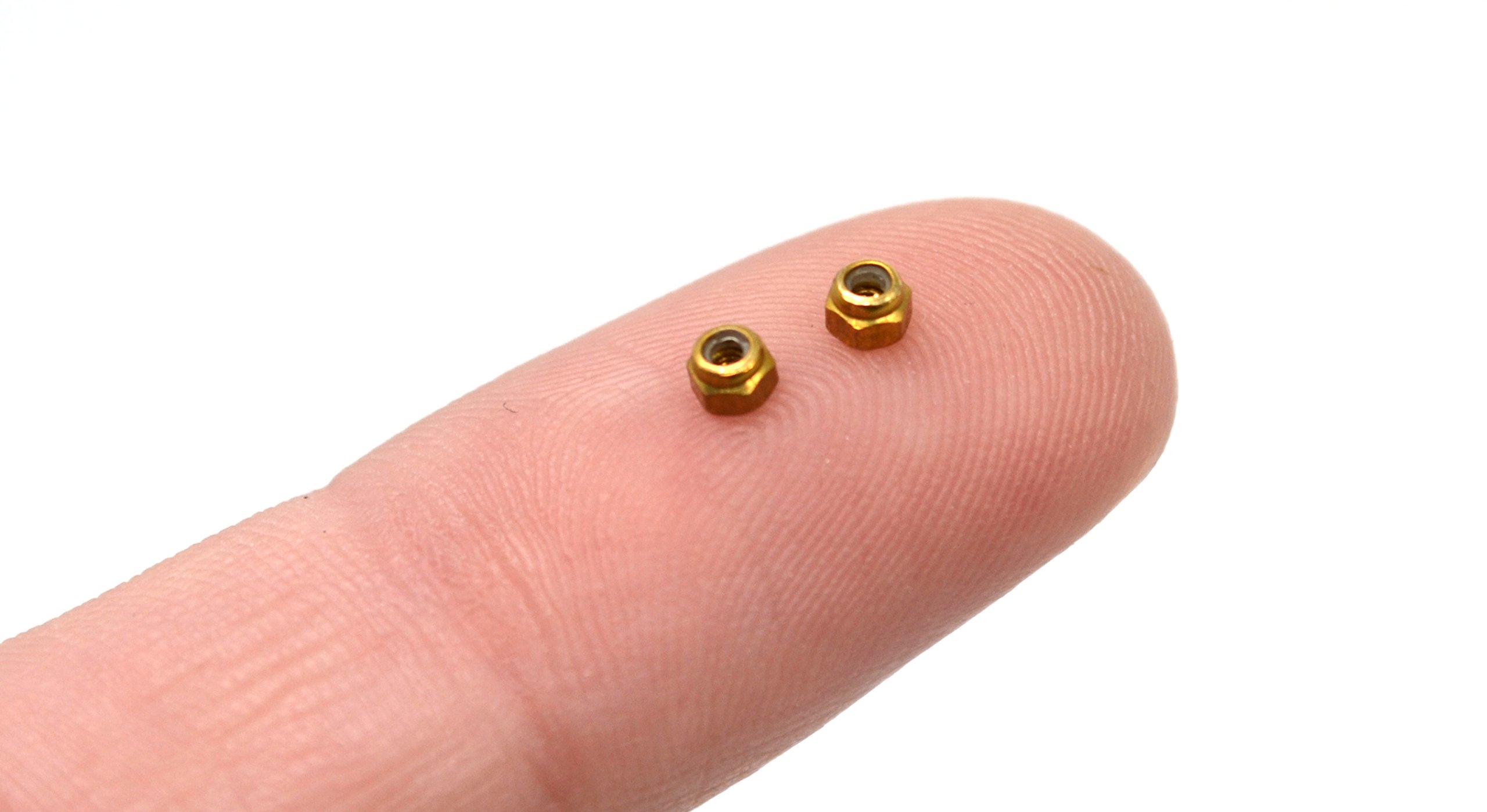 Teak Tuning Professional Fingerboard Lock Nuts, Nylon Insert, Gold (Pack of 6)