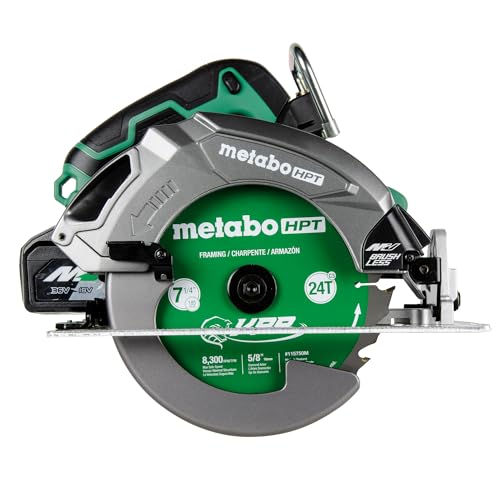 Metabo HPT 36V MultiVolt⢠Circular Saw, 7-1/4-Inch, Torque Boost Technology, Tool Body Only, Optional AC Adapter Available, C3607DBQ4