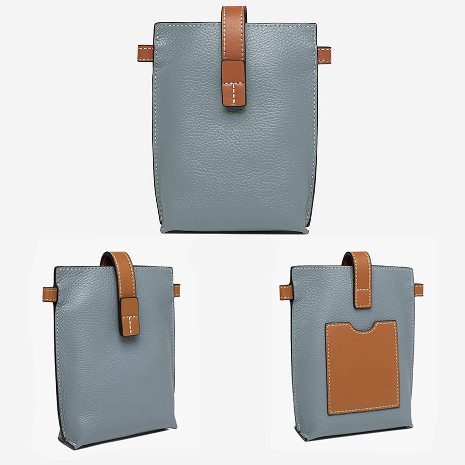 EXSIAR Crossbody Bag Cell Phone Purse for Women Slim Small Wallet Purses Handbag Shoulder Bag with Adjustable Strap Blue