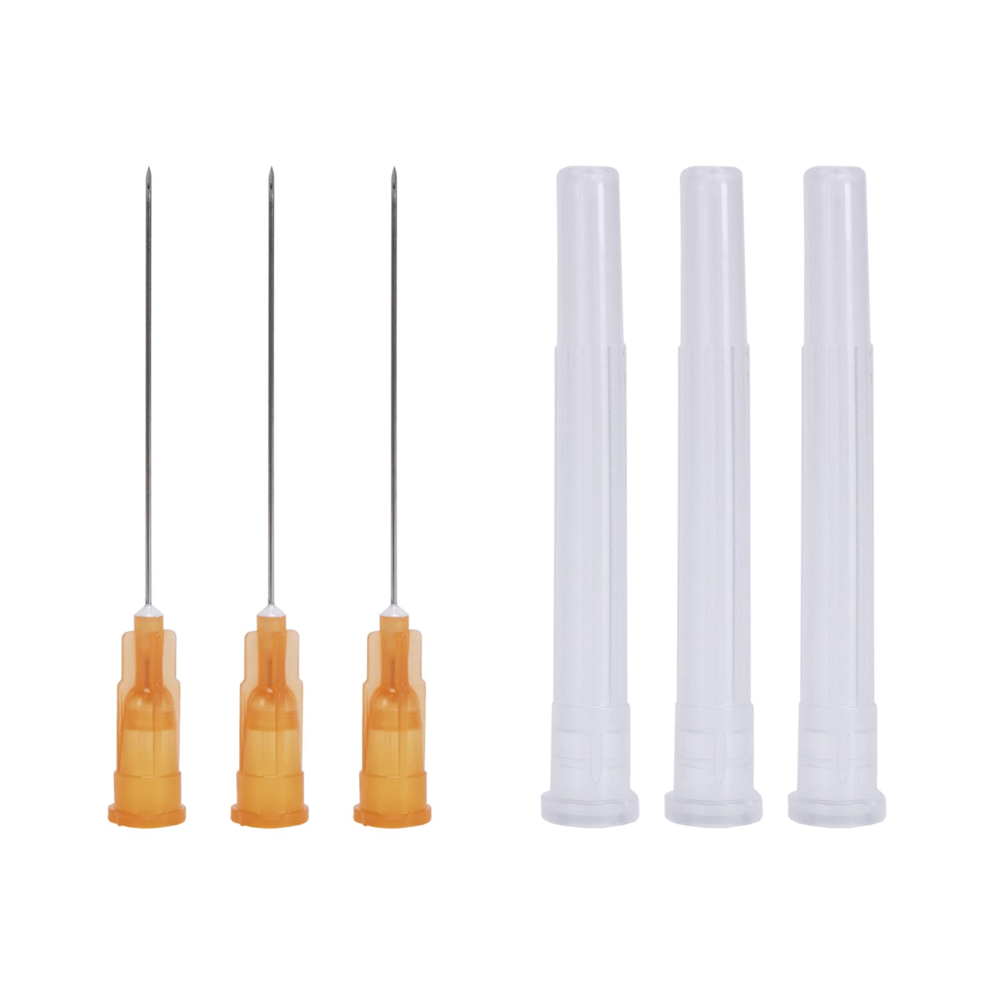 Generic 100 Pack Sterile Disposable Injection Needle with Cap for Scientific and Industrial Dispensing Needle Accessories (25G X 1.5in)