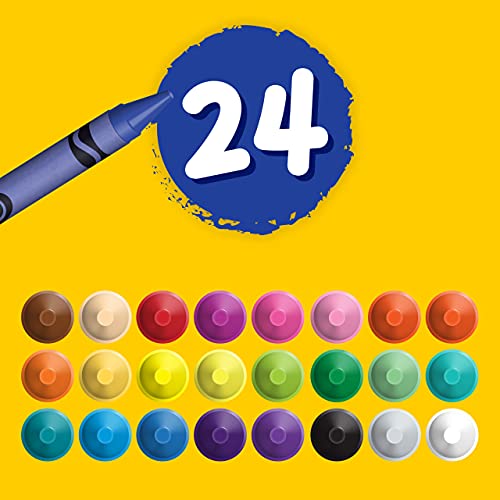 Crayola Washable Crayons, School Supplies, 24 Count