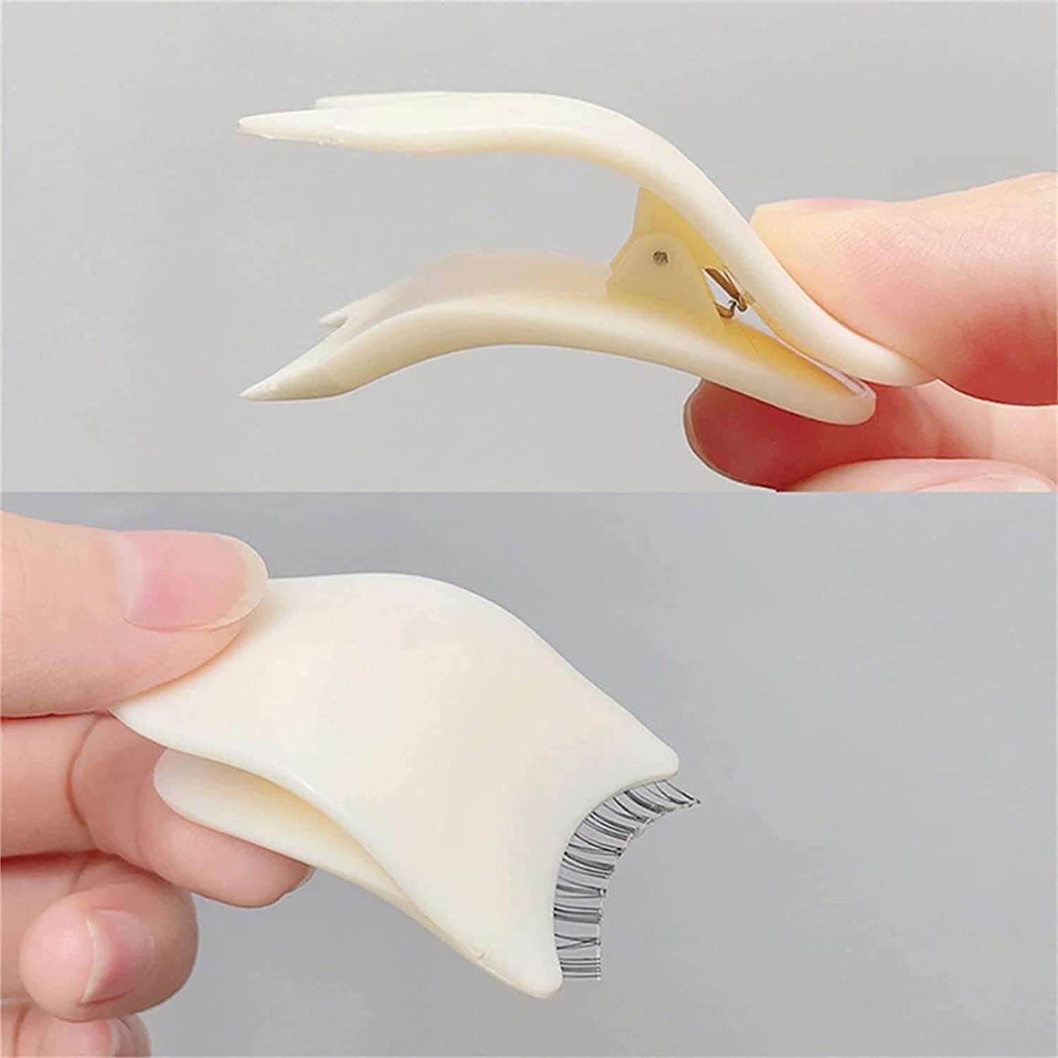 False Eyelash Applicator Tool Eyelash Tweezer Eyelash Clip Clamp Women Makeup Fake Eyelashes Auxiliary Clip Cosmetic Tool for Beginners, Eyelash Tweezers for False Lashes, Eyelashes Buddy Kit 1 Pack