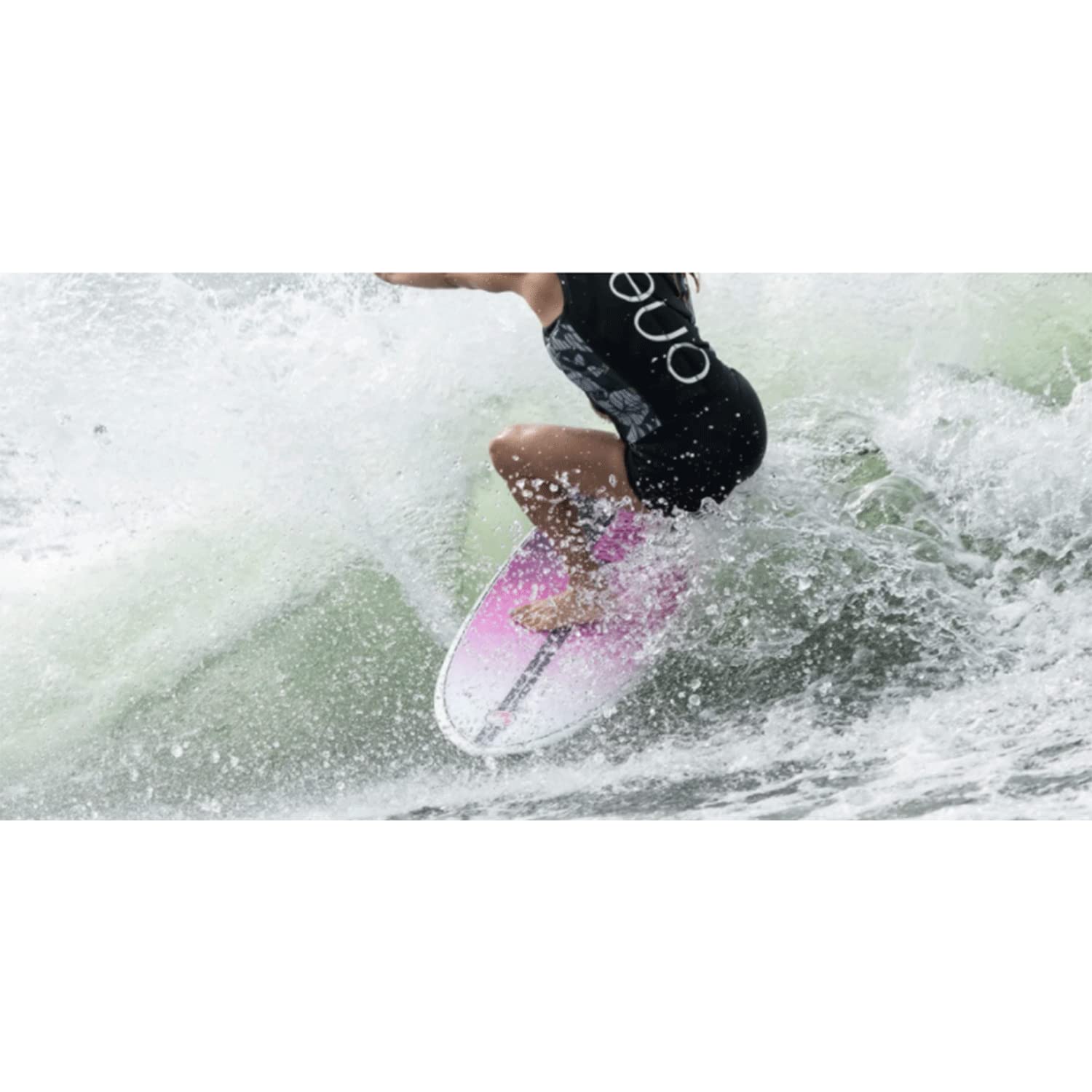 CWB Connelly Ride 5' 2" Wakesurf Board with 3 Removeable Tail Fins and Heavy Duty Grip for Beginners