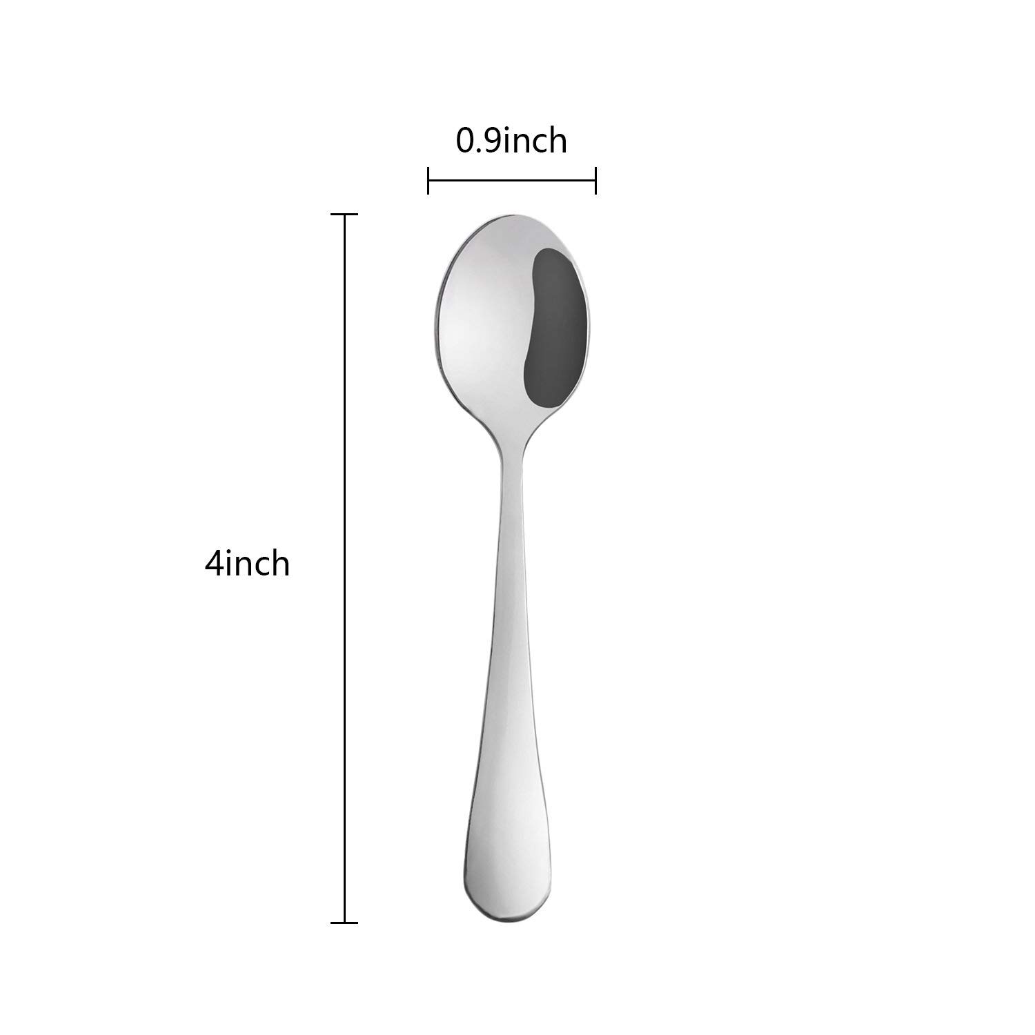 Demitasse Spoons Set of 15, Mini Coffee Spoons, FIVOENDAR Stainless Steel Espresso Spoons, Small Spoons for Dessert, Tea, Appetizer, 4 inch