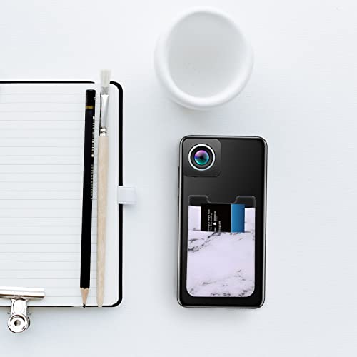 Hemobllo 2Pcs Mobile Phone Card case Cellphone Back Wallet Bag Phone Holder Stick on Stick on Cell Phone Wallet Phone Cards Cases Wallet Purses Sticky Phone Lycra Pocket Bracket Sticker