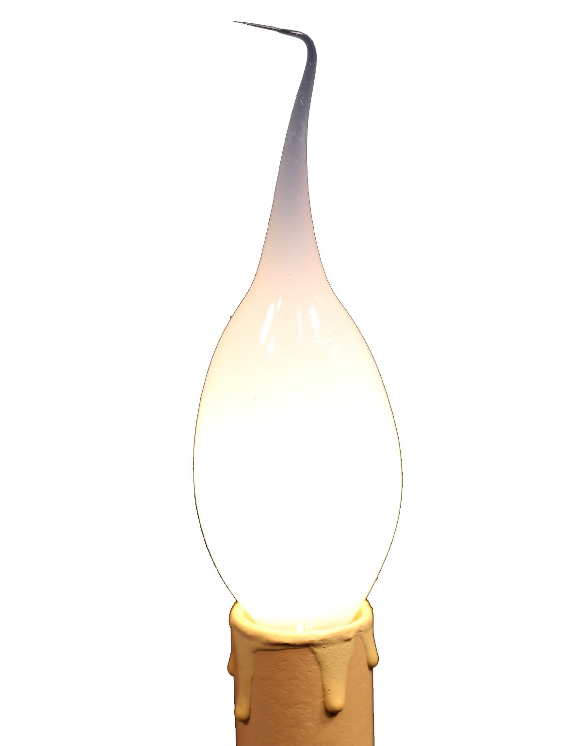 Creative Hobbies® Country Style Silicone Dipped Candle Light Bulbs, 15 Watt -Pack of 6 Bulbs