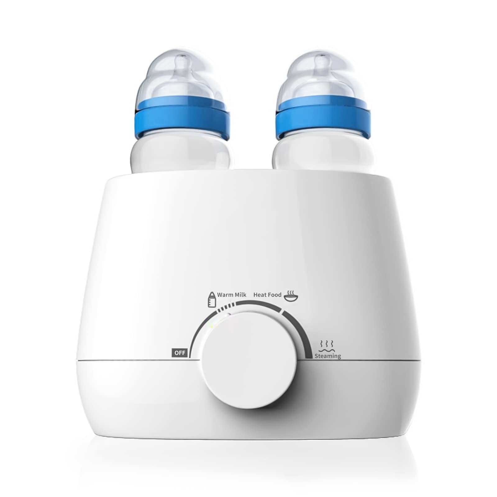 Fengoo Bottle Warmer, Baby Bottle Warmer, Food Heater Milk Warmer Double Bottle, Portable Bottle Warmer for Breastmilk and Formula