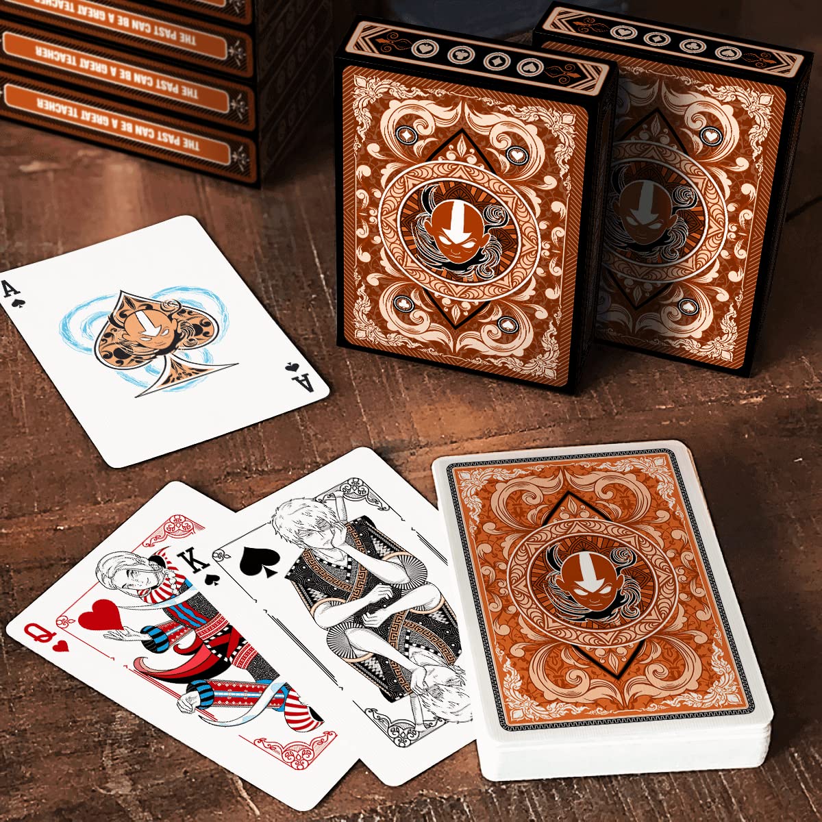 DomingosStore Airbender Deck Playing Card Themed Playing Cards for Teens Couples Adults Decorative Board Beach Cruise Camping Accessories Must Have Holiday Essentials Fancy Cool Unique Design