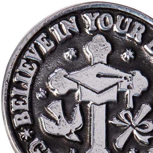 Cathedral Art, 1-Inch (Abbey & CA Gift) Graduation Pocket Token, Pewter