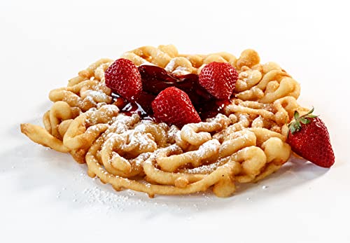 Fun Pack Foods - Carnival Funnel Cakes Deluxe Kit - Includes (2) Original Funnel Cake Mixes, Pitcher, Fry Ring & Cooking Tongs