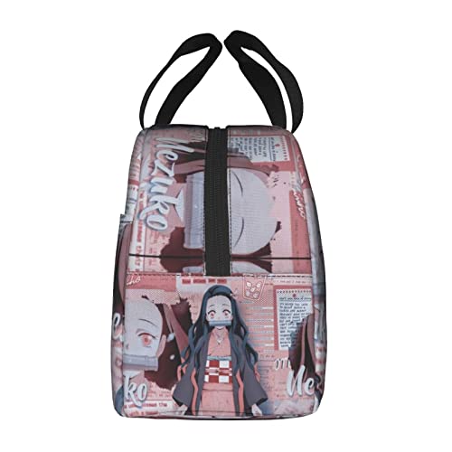 YRPCAI Boys And Girls Anime Lunch Bag Cartoon Reusable Insulation, Refrigerated Lunch Box Storage Bag 3-One Size