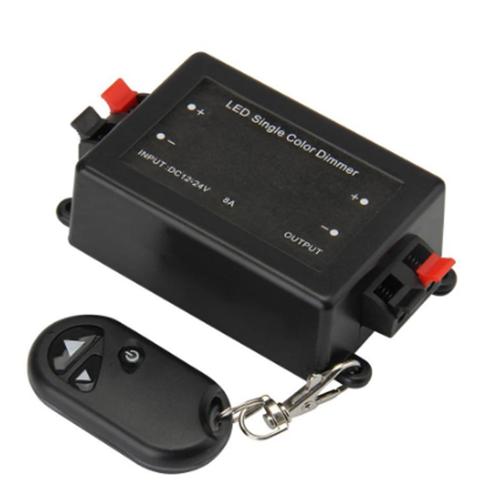 DC 12V 24V LED Dimmer Switch LED Light Strip Dimmer with Remote Control Adjust Brightness ON/Off Switch