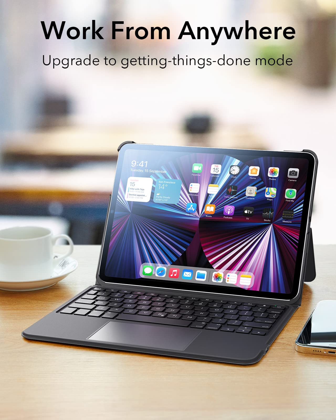 ESR Ascend Keyboard Case Paper-Feel Screen Protector for iPad Air 5/iPad Air 4 (2022/2020, 10.9 inch), and iPad Pro 11 (2021/2020/2018), Write and Draw Like on Paper