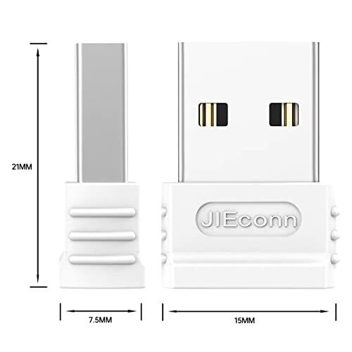 Jieconn USB C to USB Adapter, [4 Pack] USB-C Female to USB-A Male Adapter,USB to USB C Adapter Fast Charging Converter Compatible with iPad,Apple iWatch Watch Series 7 SE,iPhone12/13 Pro, Black/White