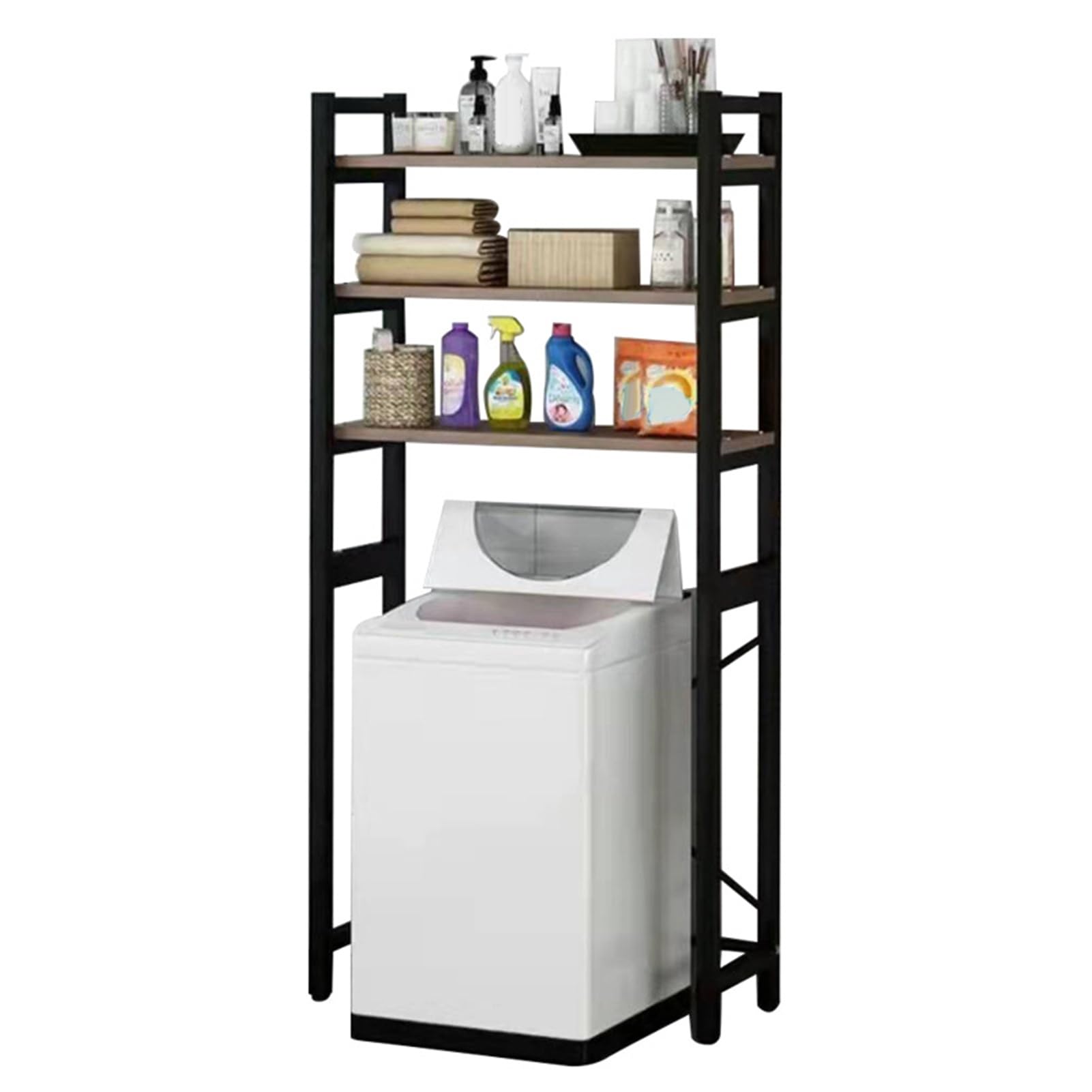 Hesitroad Storage Rack,Multi-Layer Space-Saving Bathroom Sundries,Kitchen Storage Shelves Garage Shelving Unit, Large Capacity Commercial Storage Rack for Kitchen, Living Room, Bathroom, Entryway Bl