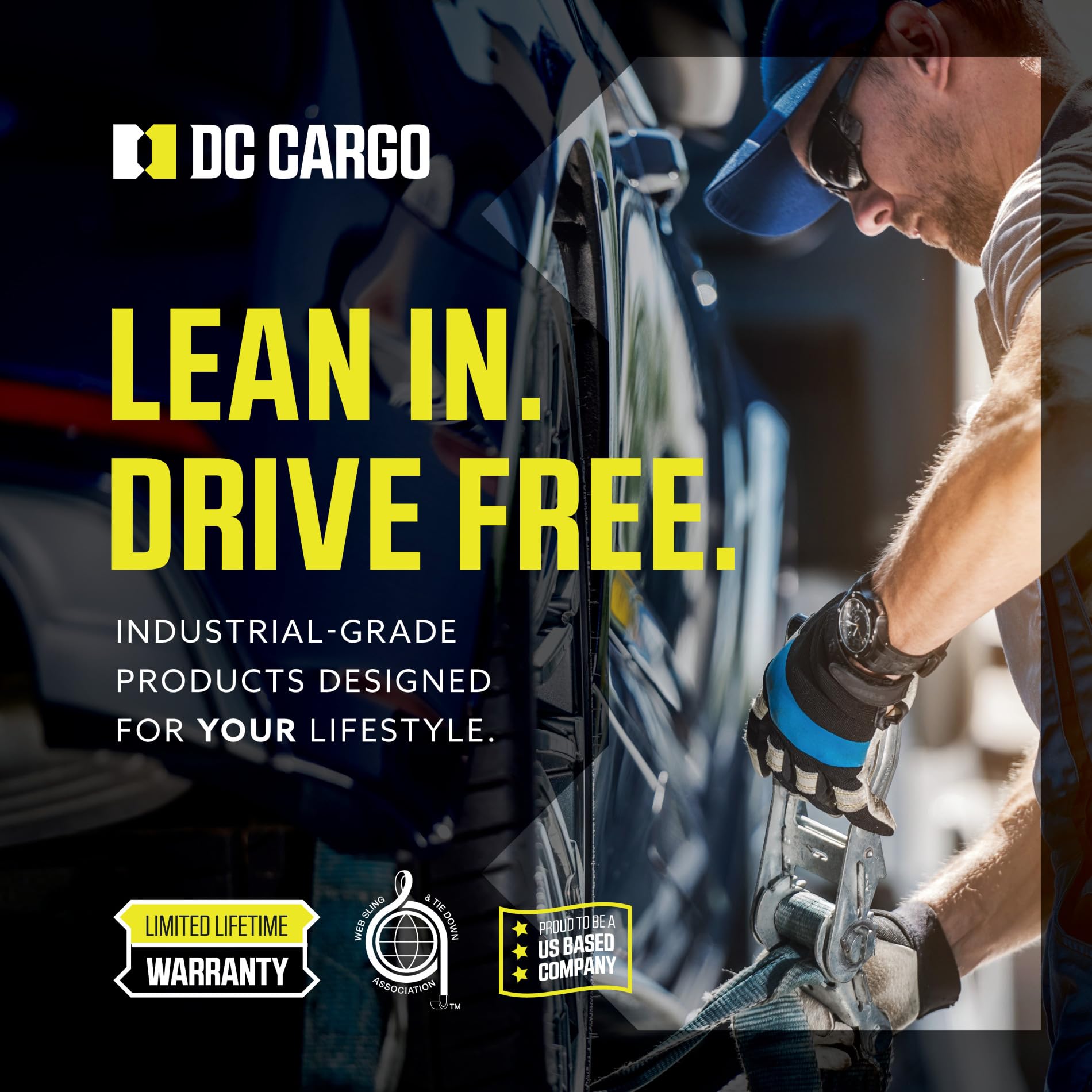DC Cargo Heavy-Duty Ratcheting Chain Binder 5/16"-3/8", Load Binders with 5,400 lbs Working Load Limit - Chain Binders Ratcheting for Secure and Safe Transport (Pack of 2)