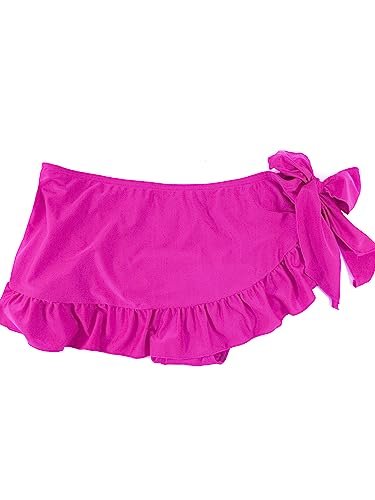 Smart & Sexy womens Side-tie Skirt fashion swimsuit bottoms separates, Fuchia Sizzle, Small US