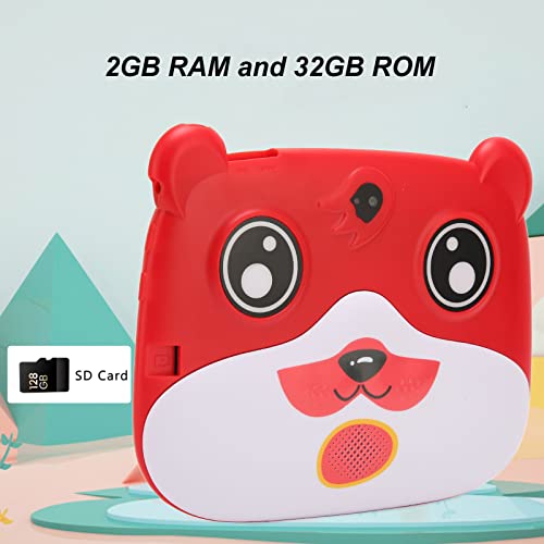 Estink 7 Inch Tablet, Octa Core Processor, 2GB RAM 32GB ROM, HD IPS Screen, Android 10 Tablet, Dual Camera, 5G WiFi Dual Band, 5000mAh Large Capacity Battery, Support 32G Memory Card(Red)