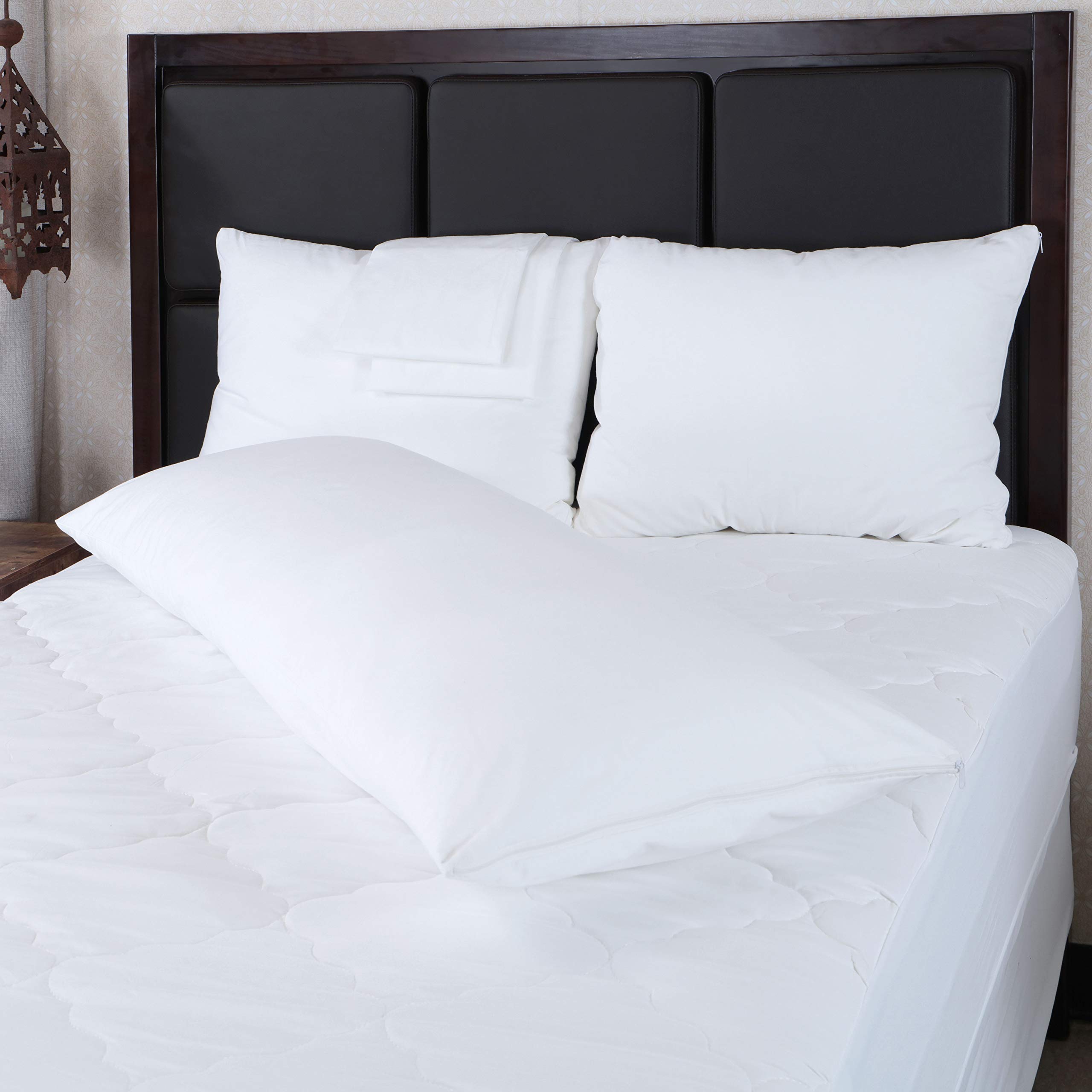 CirclesHome Body Pillow Protectors (20 X 55) - 100% Zippered Cotton Body Pillow Covers - Extra Long Zippered Pillowcase - Protects Pillows from Dirt, Dust and Debris (Body- Set of 2 - 20x55)
