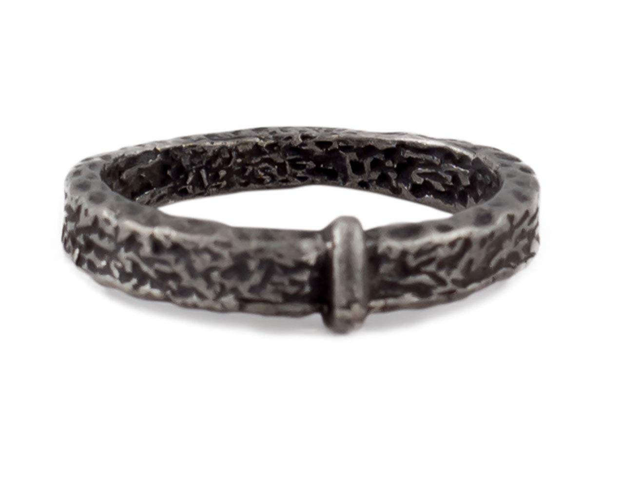 Costume Agent Celtic Knot Wedding Ring Outlander Stainless Steel Prop Accessory (Size 6) Grey