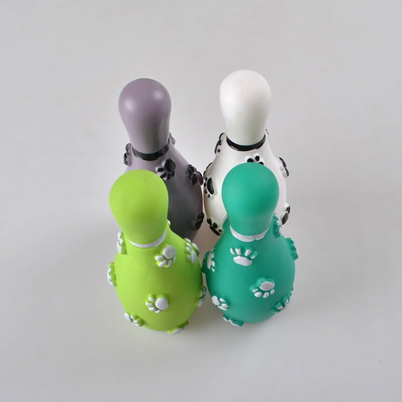 Interactive Puppy Dental Health Bowling Pin Chew Toy for Dogs