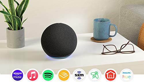 Certified Refurbished Echo (4th Gen) | With premium sound, smart home hub, and Alexa | Charcoal