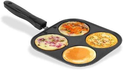 G & D 4-Cup Mini Uttapam Pan Non-stick Frying Pan Egg Pan Mini Pancake Pan Multi Egg Pan