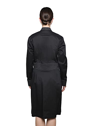 Medical Lab Coat For Women (Black) (8/M)