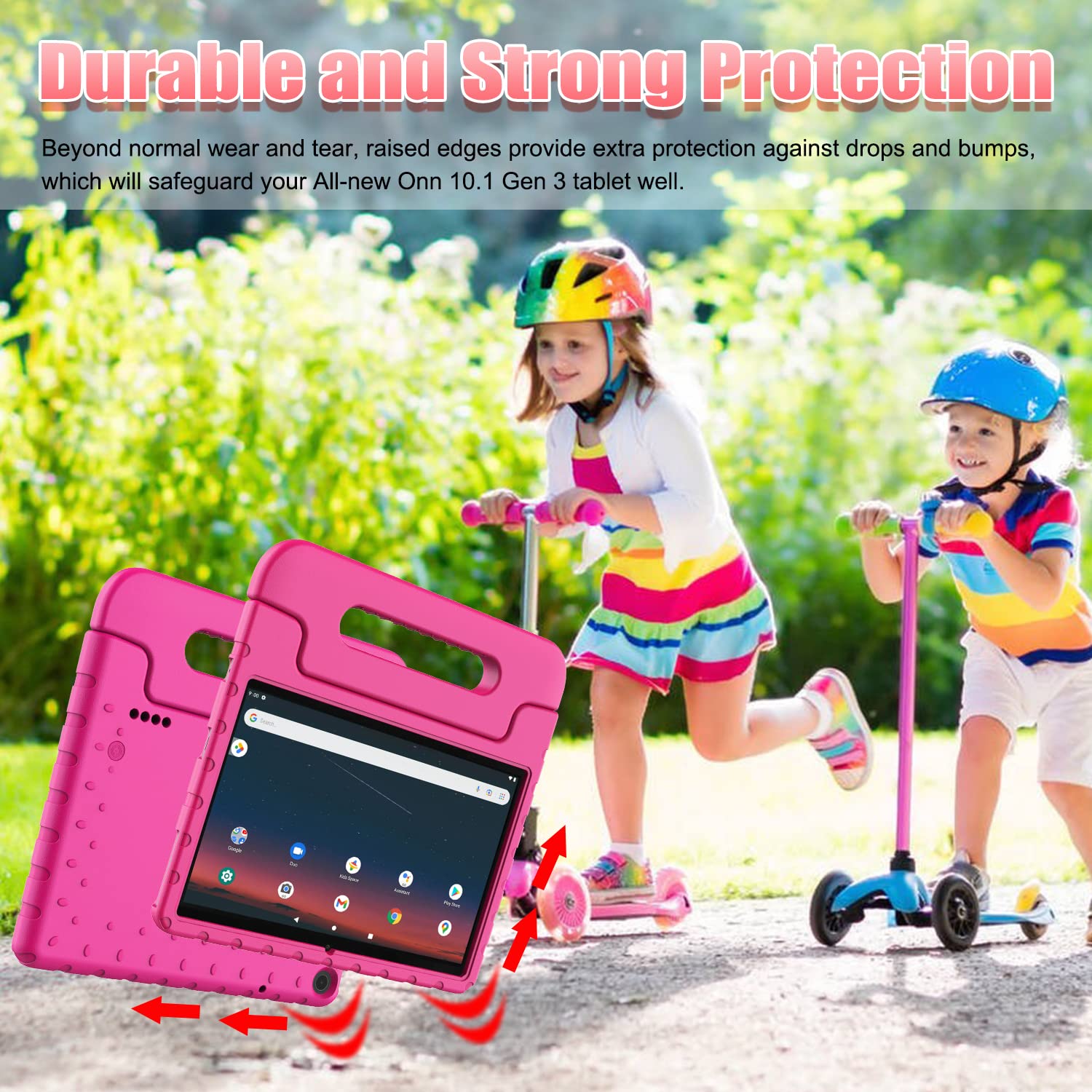 eTopxizu Kid Case Only for Walmart Onn 10.1" 3 Gen 2022 (Model:100071485),Durable Shockproof Handle Stand Case for Walmart Onn 10.1 inch (Just Fit for 2022, 3rd Gen), Purple