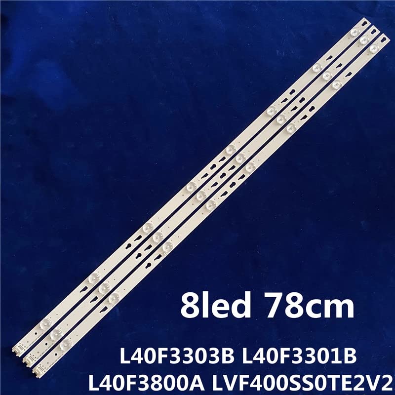 CEVIZ LED Backlight Fit for TCL 40" TOT-40F3800-3X8-3030C-V1 6V L40F3303B L40F3301B L40F3800A Bar Stripscreen LVF400SS0TE2V2 3pcs TV