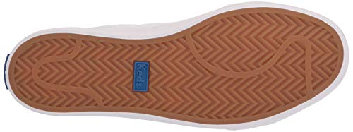 Keds womens Jump Kick Leather Sneaker, White/Gold, 6.5 US