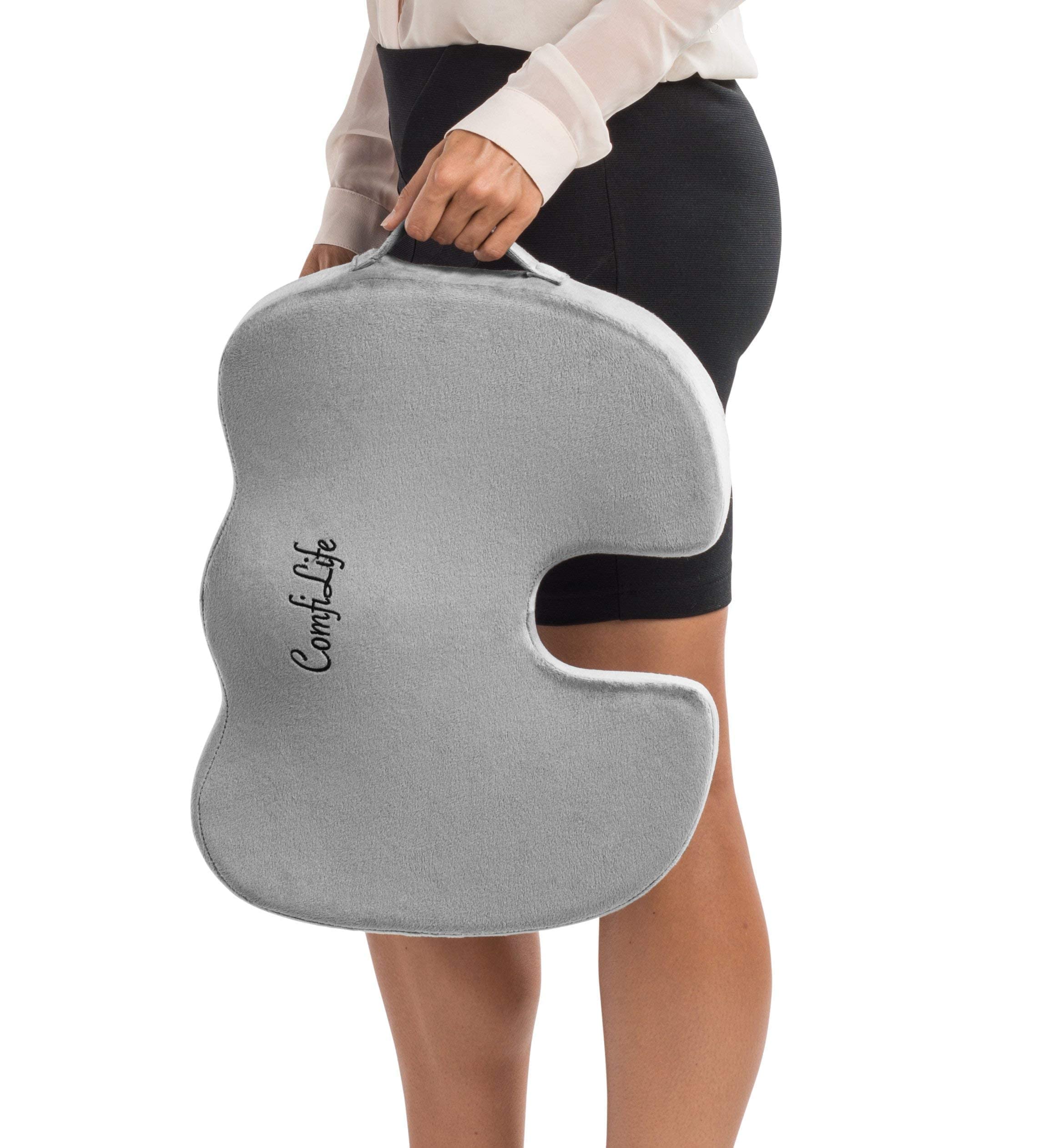 ComfiLife Body Positioner, Seat Cushion & Lumbar Support Bundle, 100% Memory Foam Office Chair & Car Seat Cushion for Back Pain & Sciatica Relief