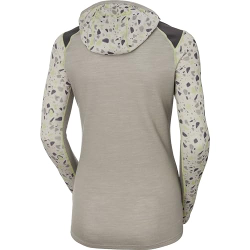 Helly-Hansen Womens LIFA Merino Midweight Blc Hoodie, 885 Terrazzo Granite, Small