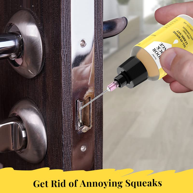 Door Hinge Lubricant 1 oz Needle Oiler Get rid of Annoying squeaks Instantly