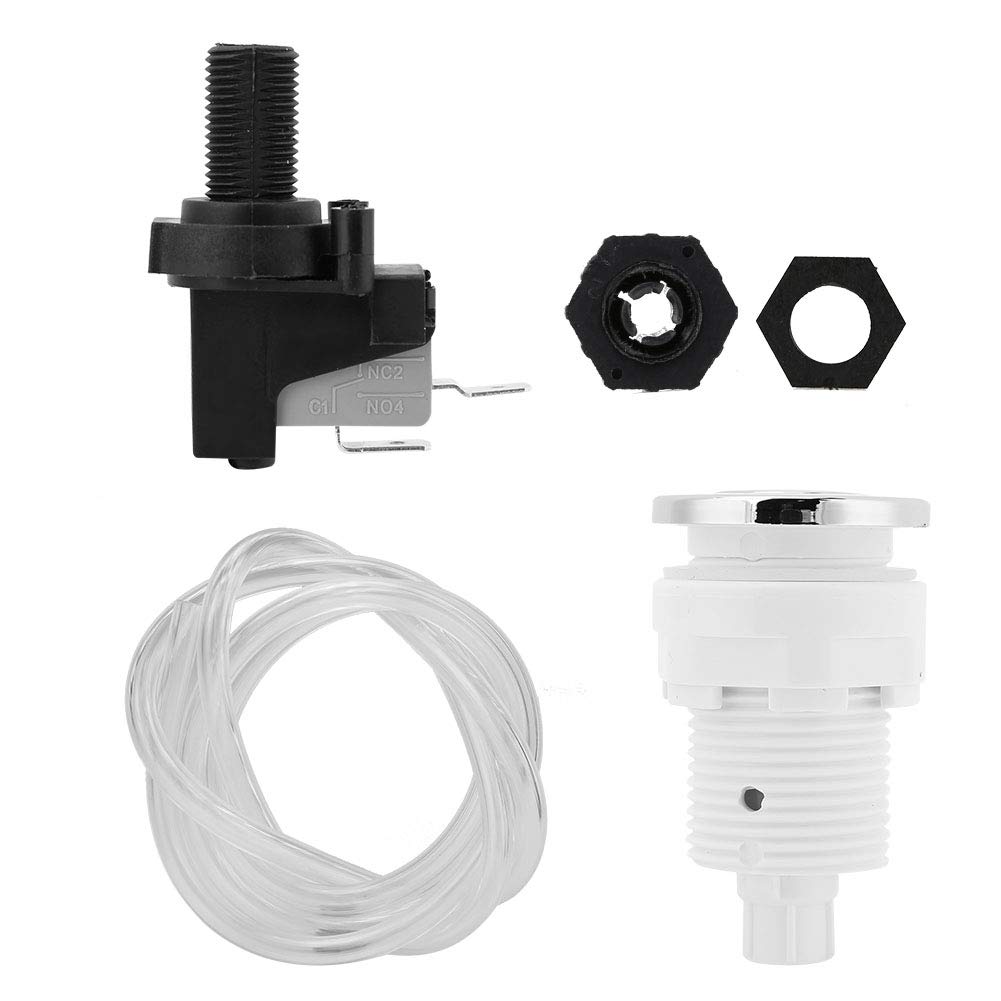 Glomora Garbage Disposal Air Switch, Spa Bathtub Air Switch Button Kit, Air Hose Micro Switch, Air Pressure Switch Button