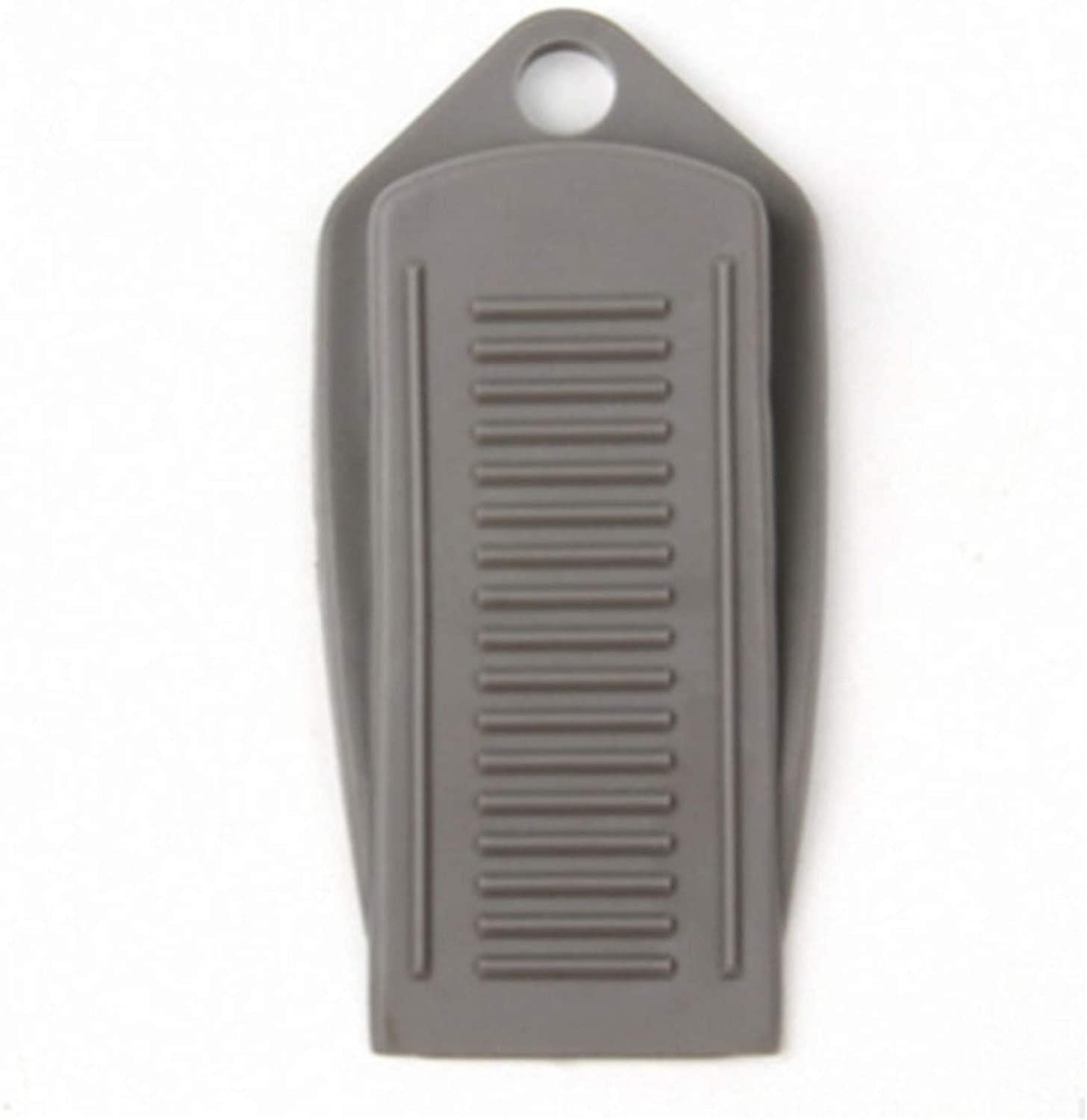 Door Stopper Wedge Non-Slip Door Stopper Door Block for Girls Bathroom Kitchen, Gray