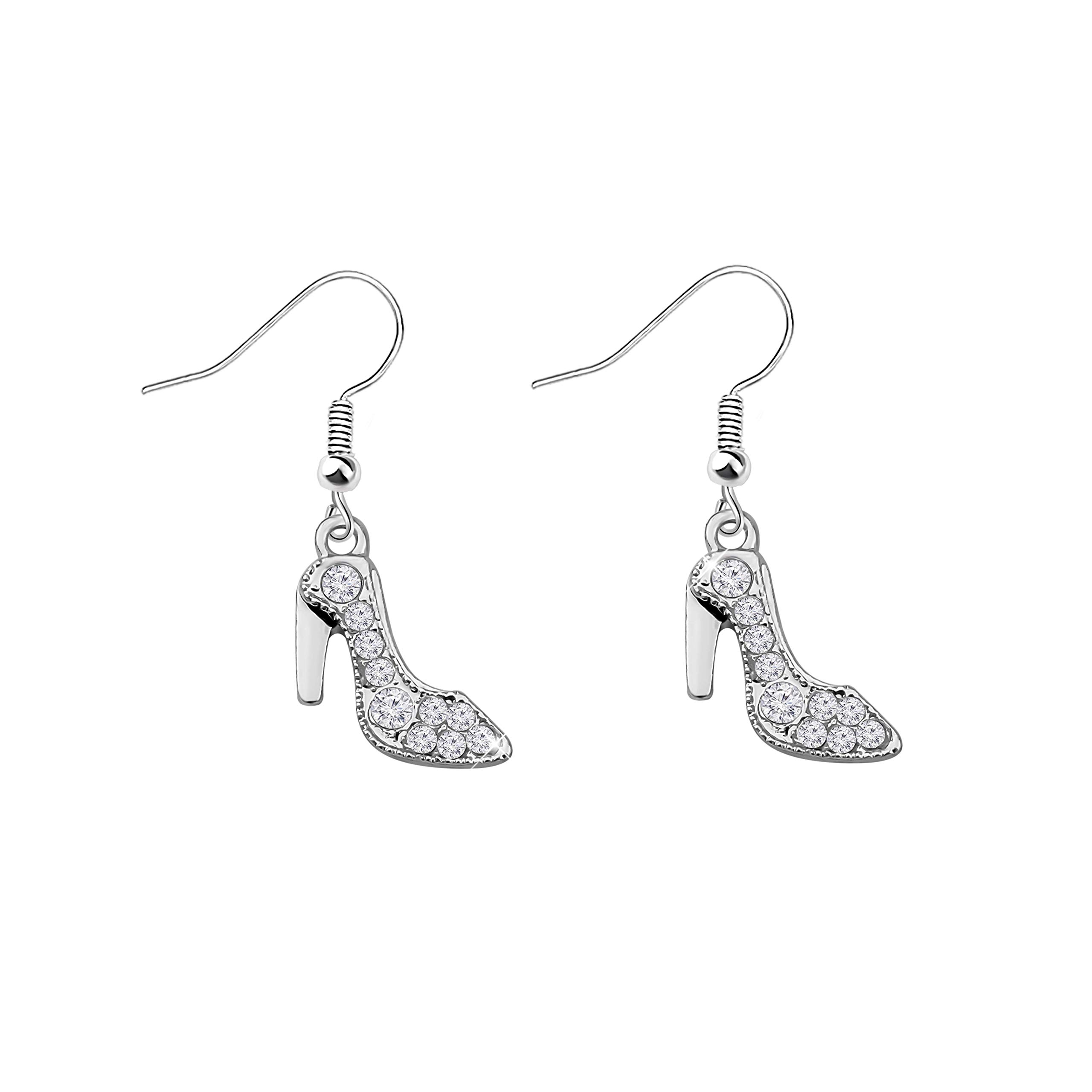 Crystal Heels Earrings Birthday Gift Gift for Sister Girlfriend Daughter