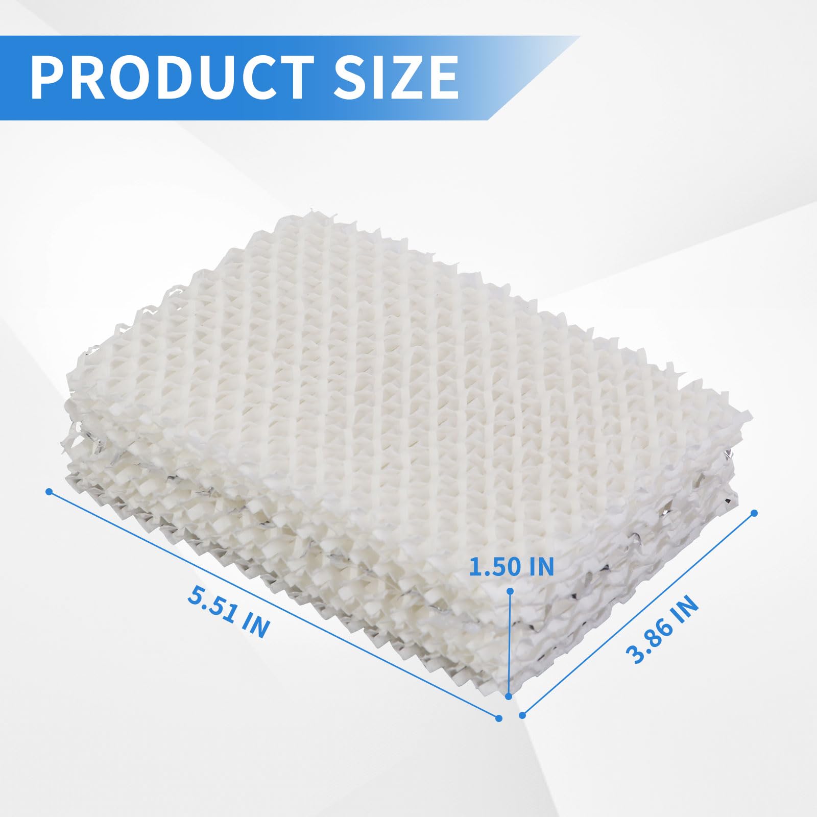 Fbzrnik WF813 Humidifier Filter Replacement for Equate EQ-2119-UL EQWF813, Relion RCM-832 RCM-832N, ProCare PCWF813 PCWF-813 PCCM-840 PCCM-832N Cool Mist Humidifiers Wick Filters (2 Pack)