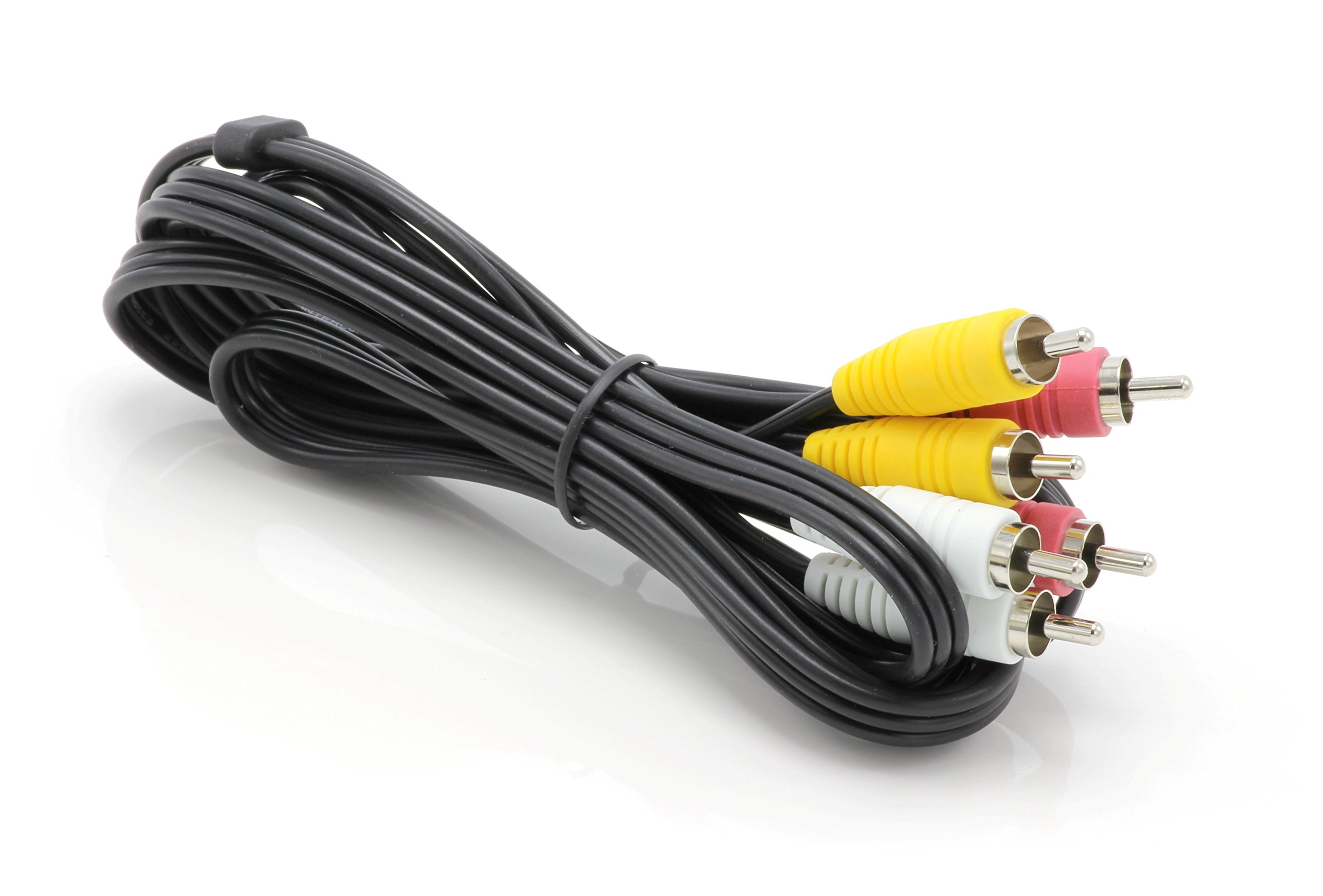 THE CIMPLE CO 2 Way AV Switch - 2 Input 1 Output RCA Selector Switch for Composite Audio and Video - Switcher Box - Includes RCA Composite Cable (Black)