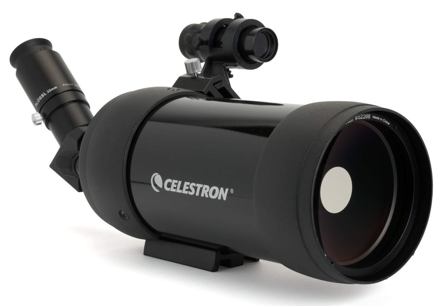 Celestron – MAK 90mm Angled Spotting Scope – Maksutov Spotting Scope – Great for Long Range Viewing – 39x Magnification with 32mm Eyepiece – Multi-coated Optics – Rubber Armored