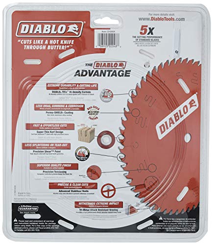 Diablo by Freud D1060X 10" x 60 Tooth Fine Finish Saw Blade
