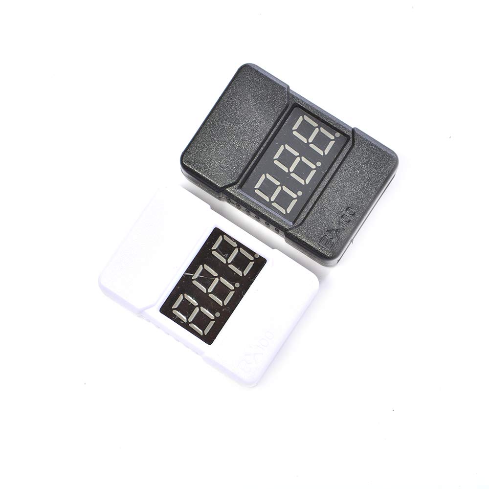 Comimark 2Pcs BX100 1-8S Lipo Li-ion Battery Voltage Tester Monitor Low-Voltage Buzzer Alarm