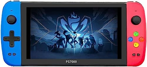 TAMNAN PS7000 Handheld Game Consoles, 128-Bit 7-Inch Large-Screen HD Double Pocket Game Console Built-in 10 Emulators Support Memory Expansion and Game Save