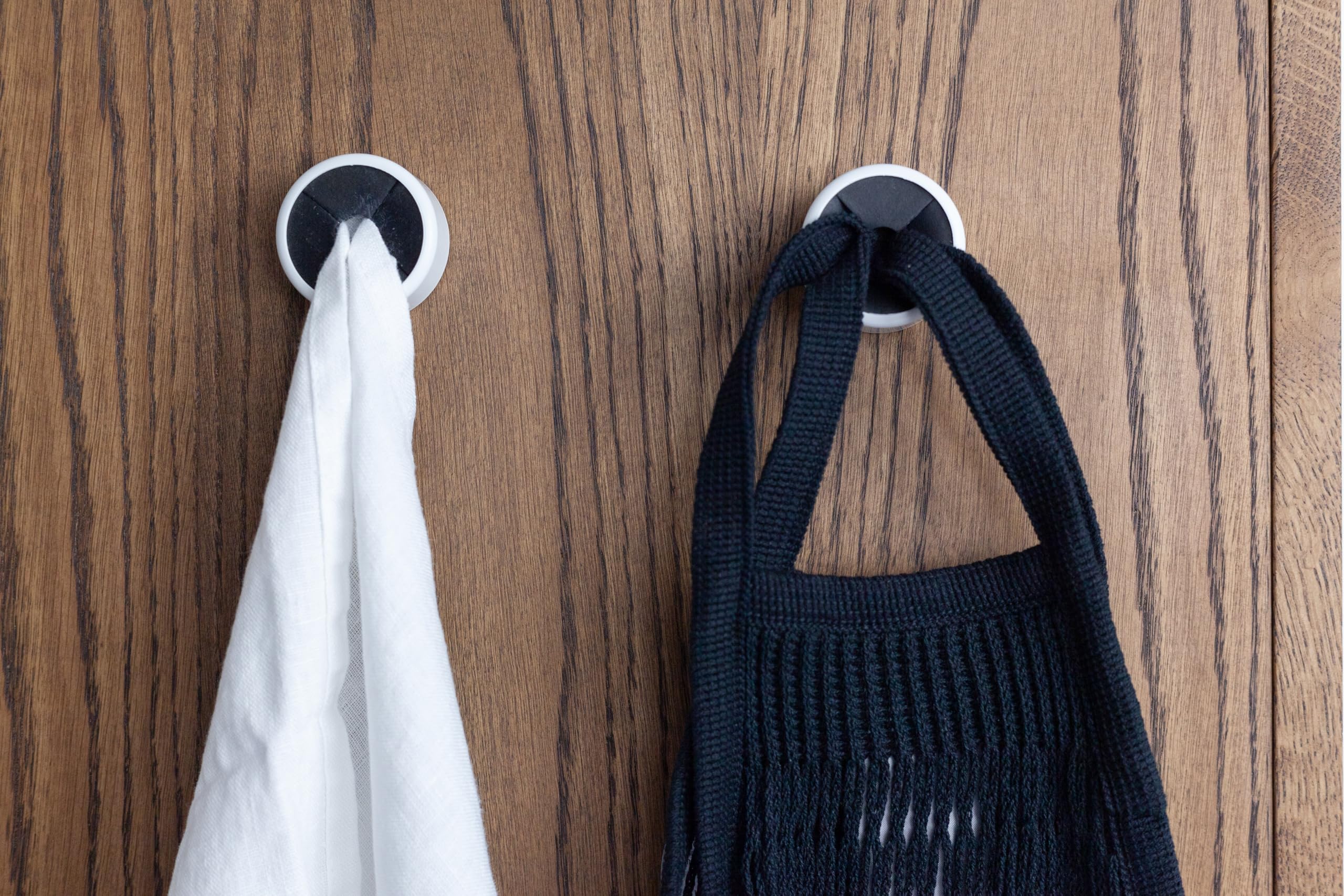 Original Kitchen Towel Holder/Hook with Adhesive to Hang Dish Towels, Tea Towels, Dishcloths, Rags and Hand Towels with a Push. Handy accessory for RV, Bathroom, Shower, Cabinets, Inside & Outside