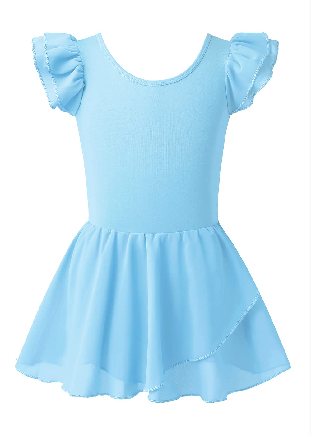 Dance Leotard for Girls Leotards for Toddlers Size 5 Blue Ballet Dress Clothes With Tutu for Dance Class