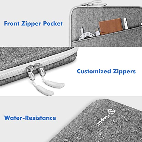 FINPAC Laptop Sleeve with Accessory Pouch for MacBook Pro M3/M2/M1 14-inch, MacBook Air/Pro 13, Protective Case with Tech Bag