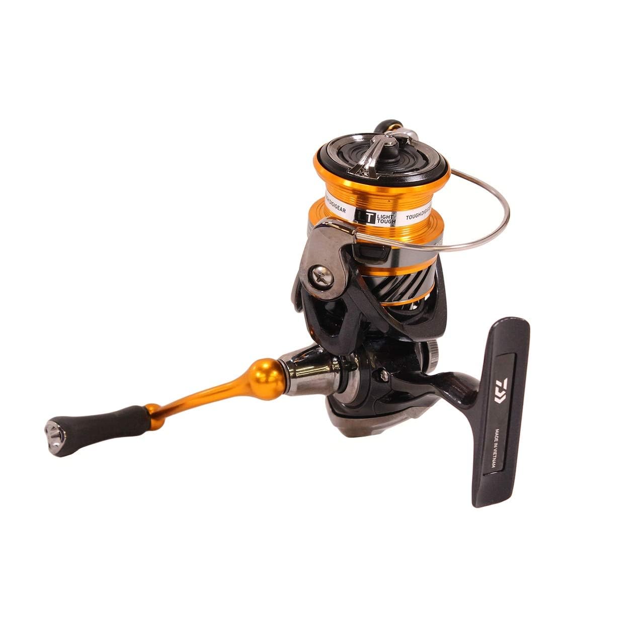 Daiwa REVLT2500 Revros Lt Spinning Reels, 5.3: 1 Gear Ratio, 39.90" Retrieve Rate, 22 lb Max Drag, Ambidextrous,Black