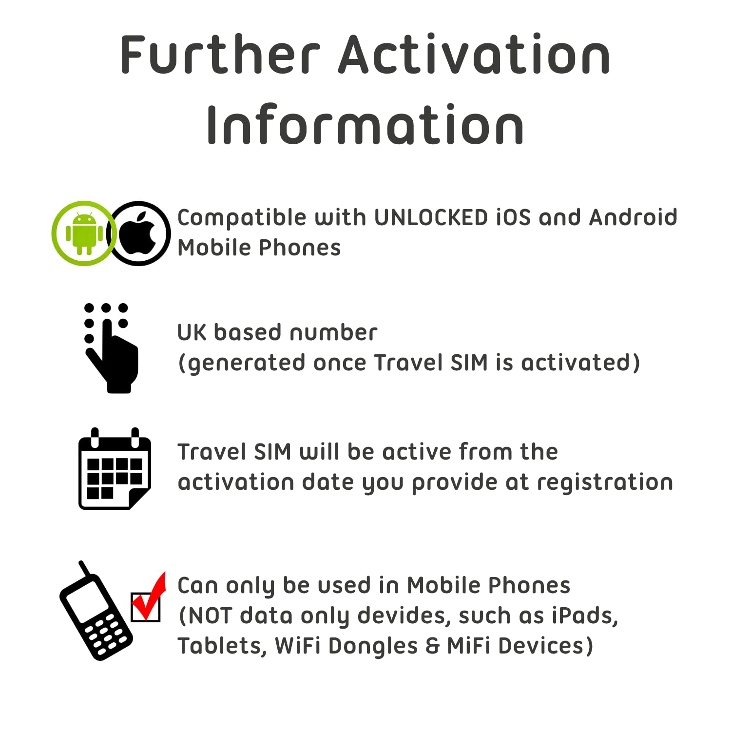 Europe UK Travel SIM Card (95 GB, 28 Days) - Prepaid SIM Card w/Data & Unlimited Minutes to EU & UK Numbers - 3-in-1 Tethering/Hotspot Card - Standard, Micro, & Nano SIM Card for Unlocked Phones