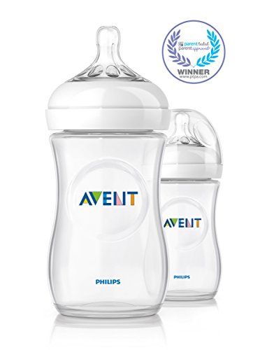 Philips AVENT BPA Free Natural Polypropylene Bottle, 9 Ounce, 2 Pack