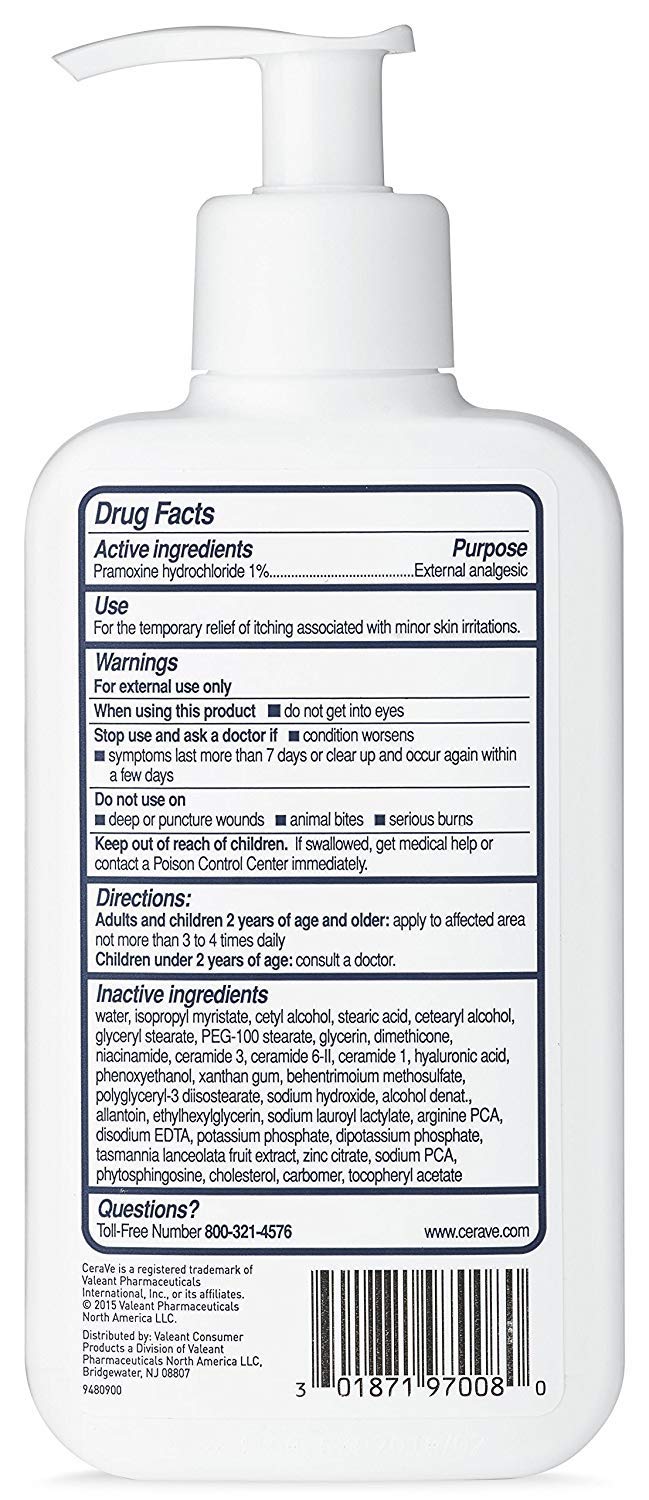 CeraVe Itch Relief Moisturizing Lotion, 8 oz, Dry Skin Relief, Fragrance-Free (Pack of 2)